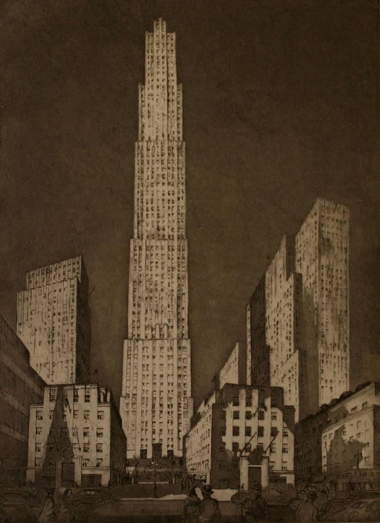 Louis H. Ruyl - Rockefeller Center. at 1stDibs | louis henry ...