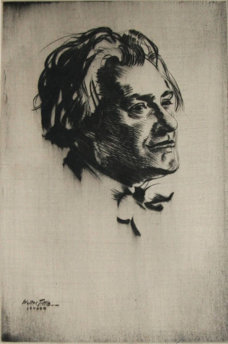 Walter Tittle - Portrait of James McBey. For Sale at 1stDibs