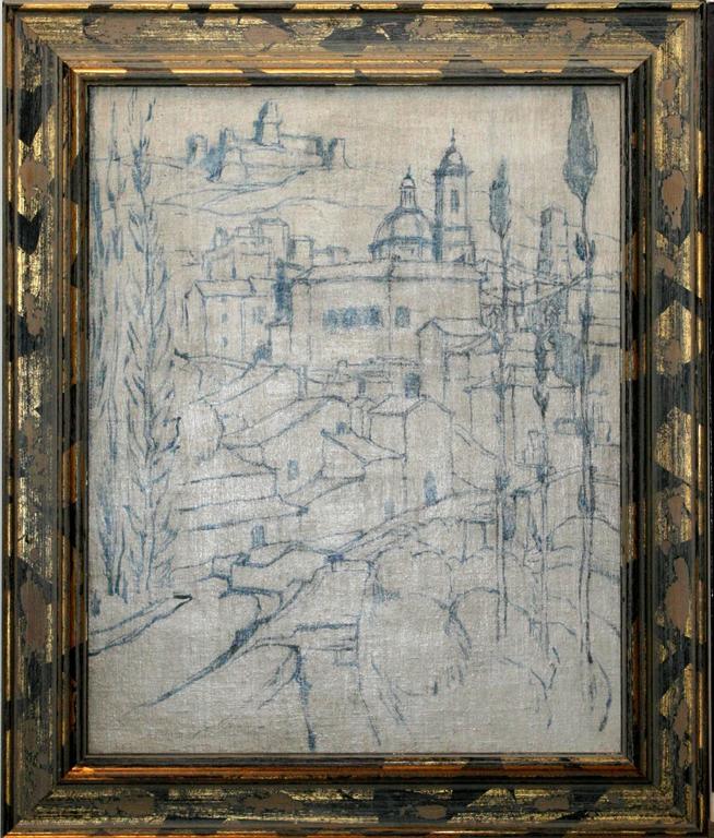 Ernest David Roth - Peupliers:: Gubbio [Italie]. sur 1stDibs