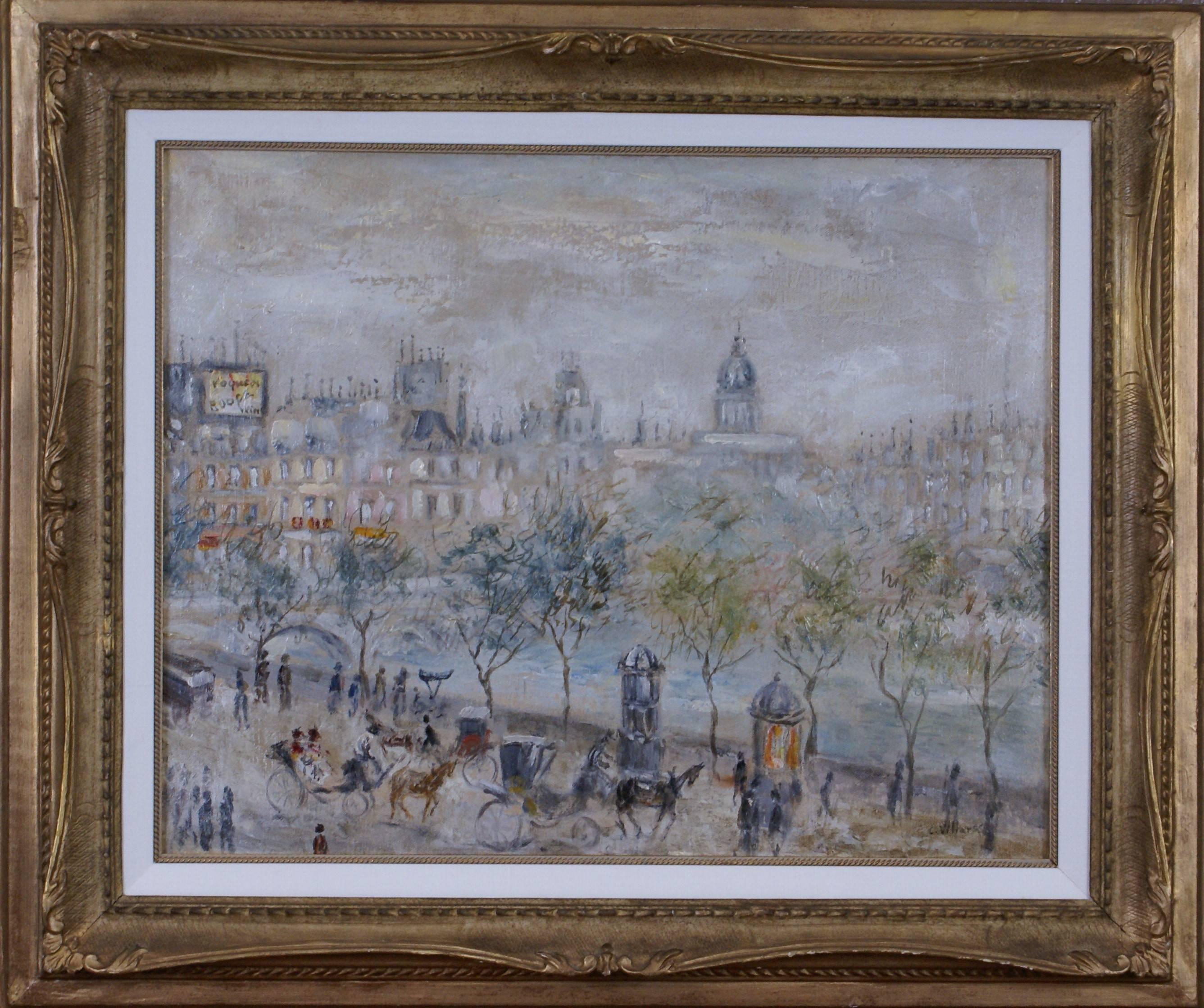 Henry Stanford - French Early 20th century view from the Seine Paris ...