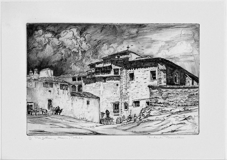 Richard Pearsall - The Gathering Storm, Toledo (Spain). at 1stDibs