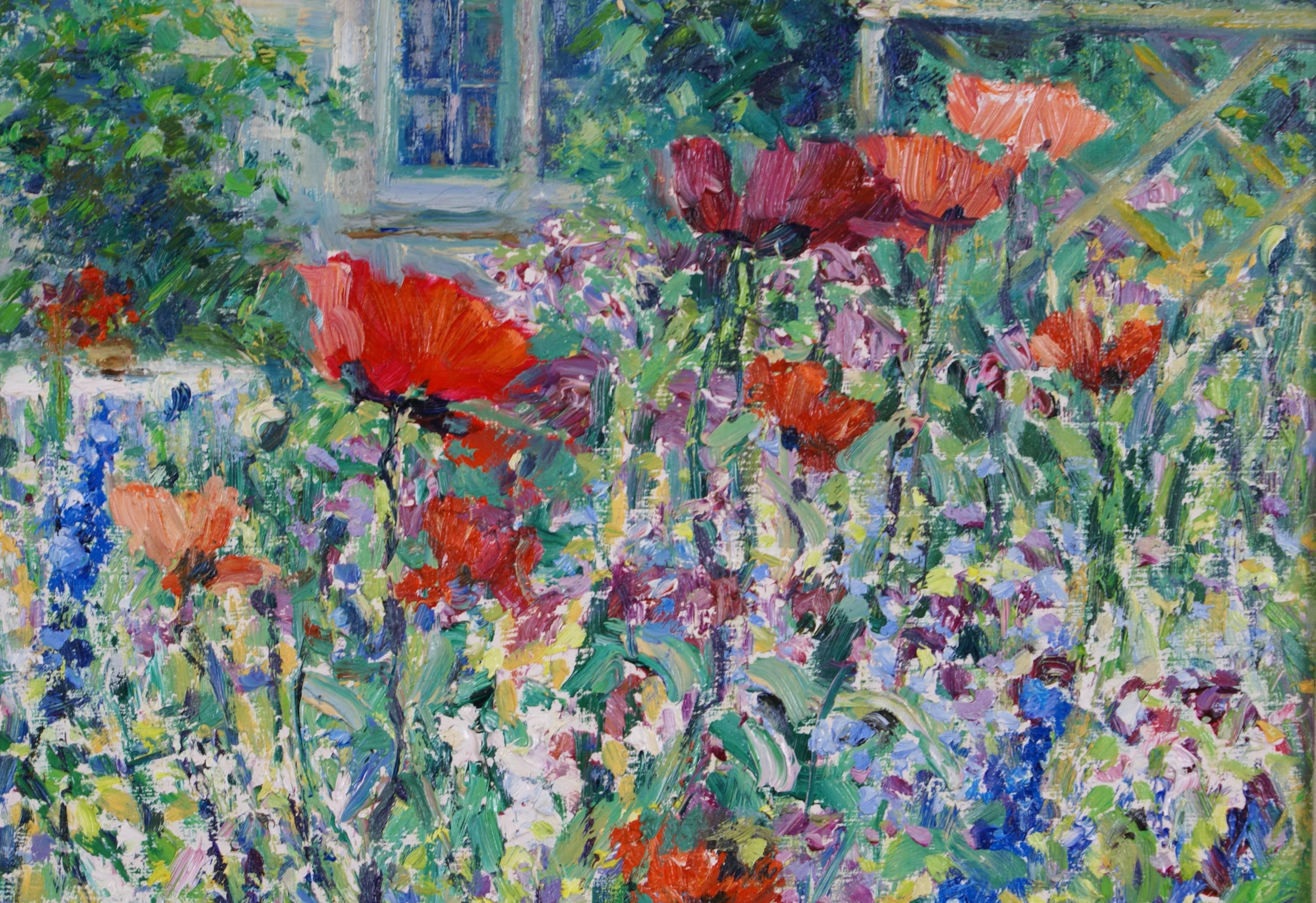 Susan Lane - Poppies and Delphiniums at 1stDibs | susan lane