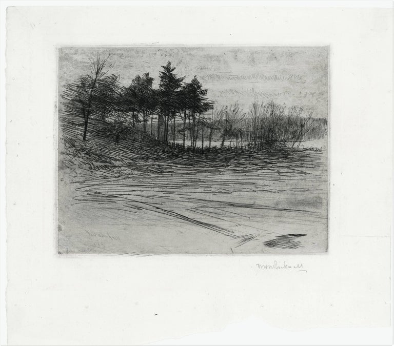 William Harry Warren Bicknell - Trees Along the River For Sale at 1stdibs