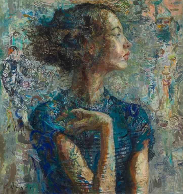 Charles Dwyer - The Blue Dress at 1stDibs