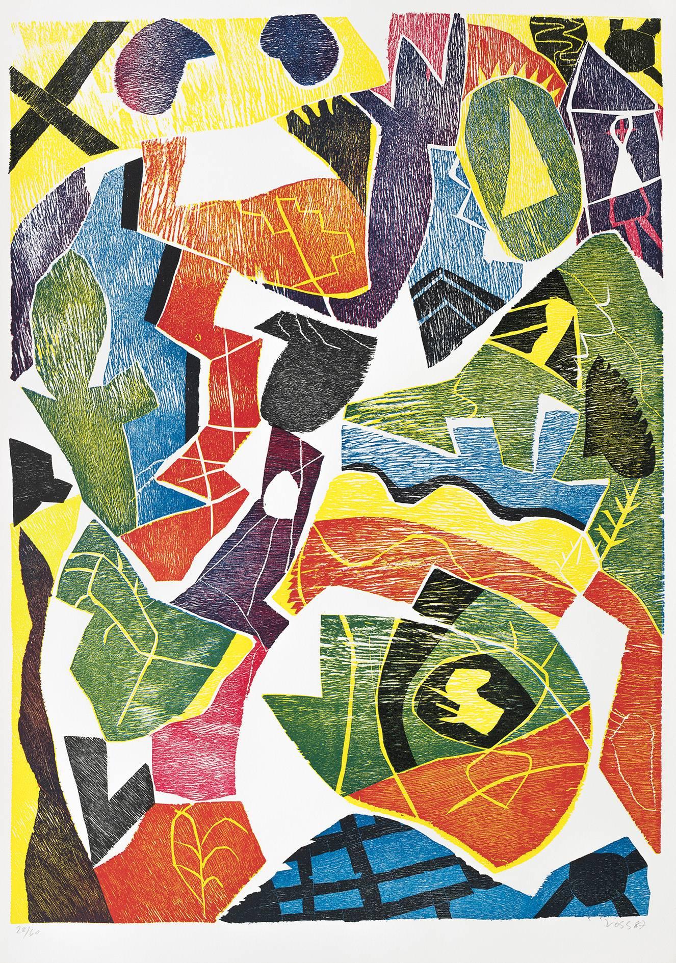 Jan Voss - AVL 256 For Sale at 1stDibs | woodcut voss, voss woodcut ...