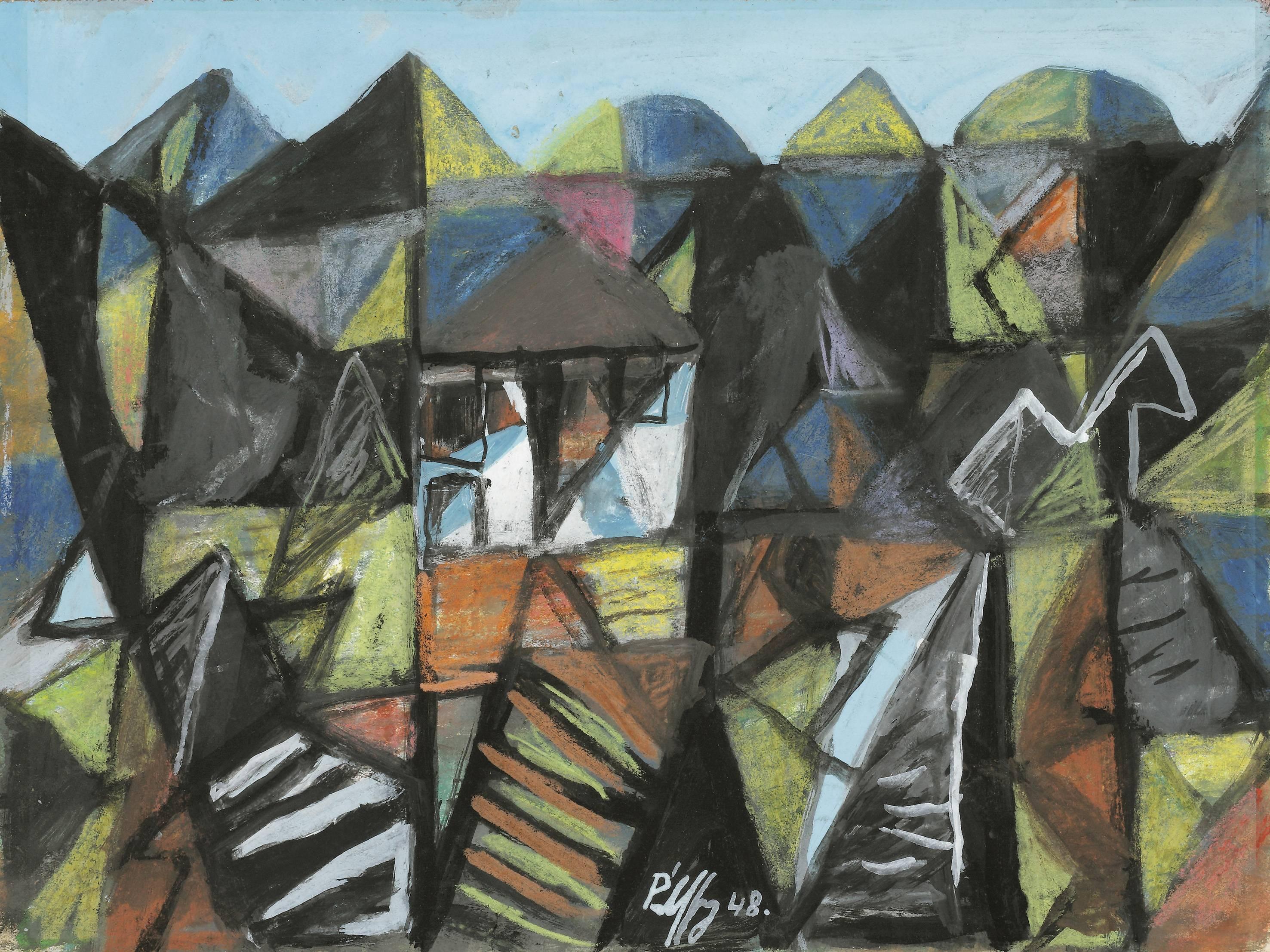Peter Pálffy - Landscape, 1948 For Sale at 1stDibs
