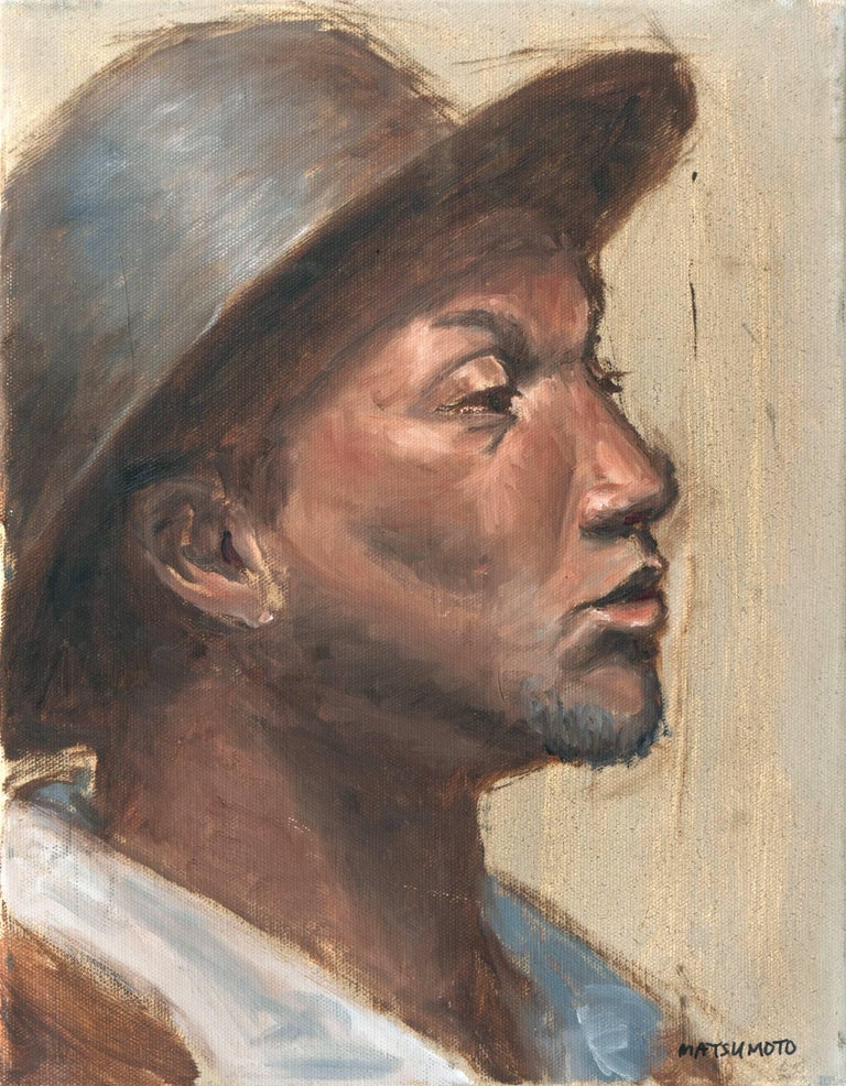 Unknown - 'Young Man in a Hat', Figural Portrait at 1stDibs