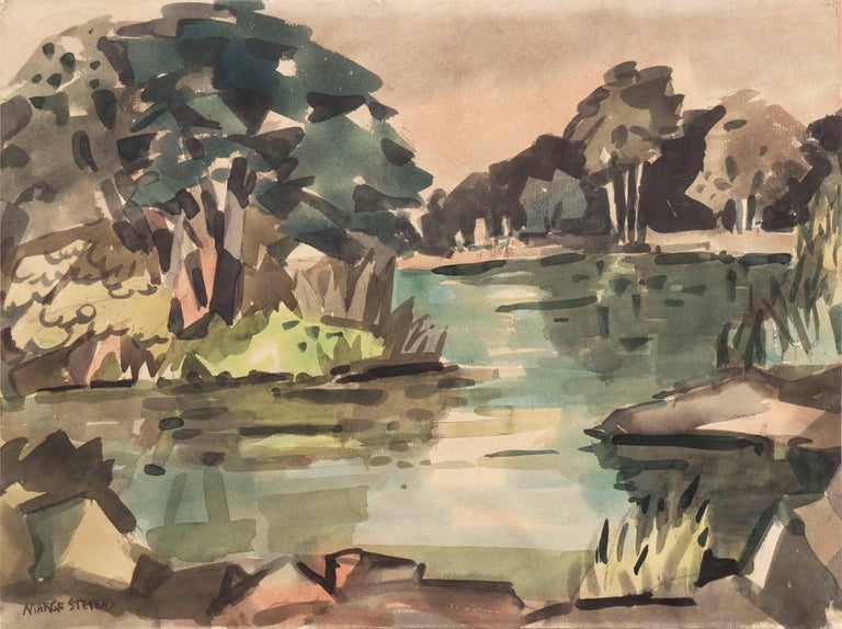 Marjorie Stevens - ''Water''s Edge'', California Woman Artist, CWS, SWA ...