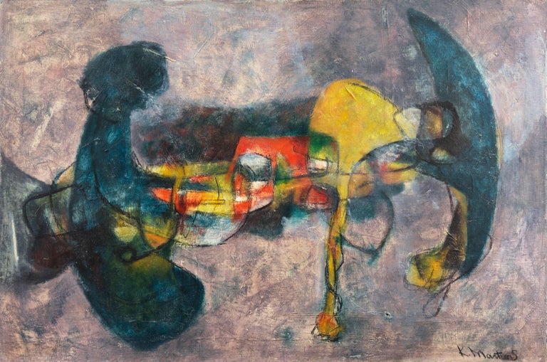 Kenneth Martin Snodgrass - 'Abstract in Lilac and Lapis', Denver ...