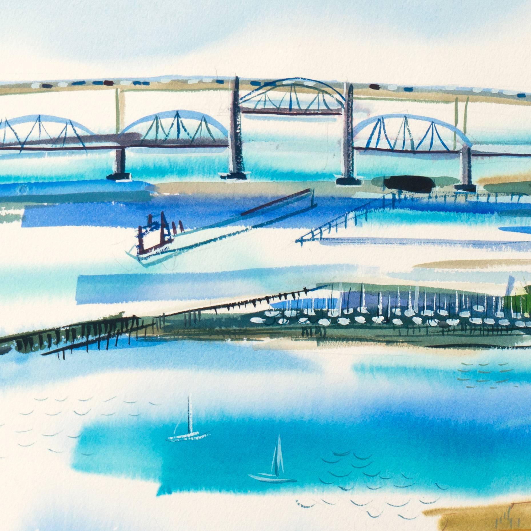 Virginia McCray - Suisun Bridge, Martinez at 1stDibs