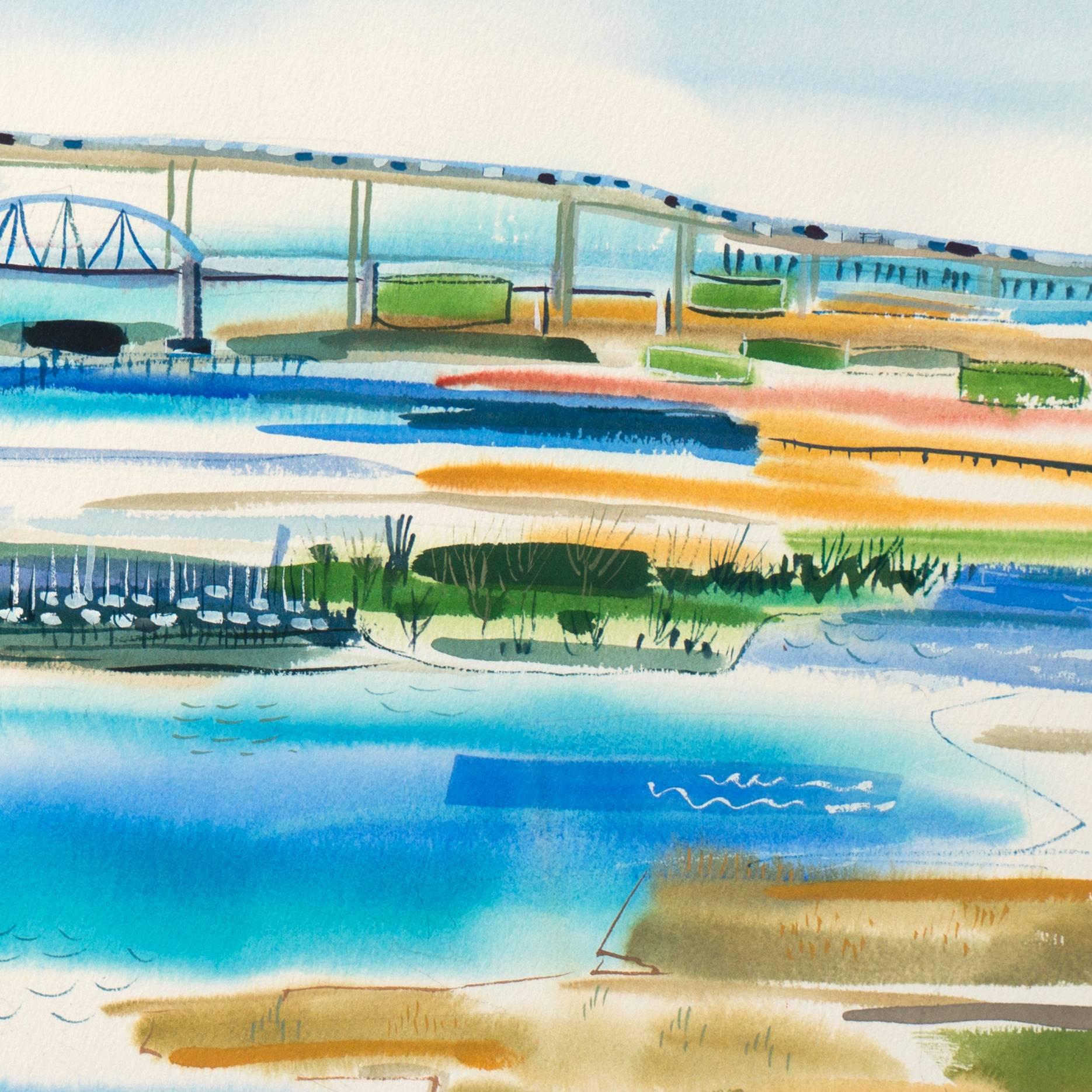 Virginia McCray - Suisun Bridge, Martinez at 1stDibs