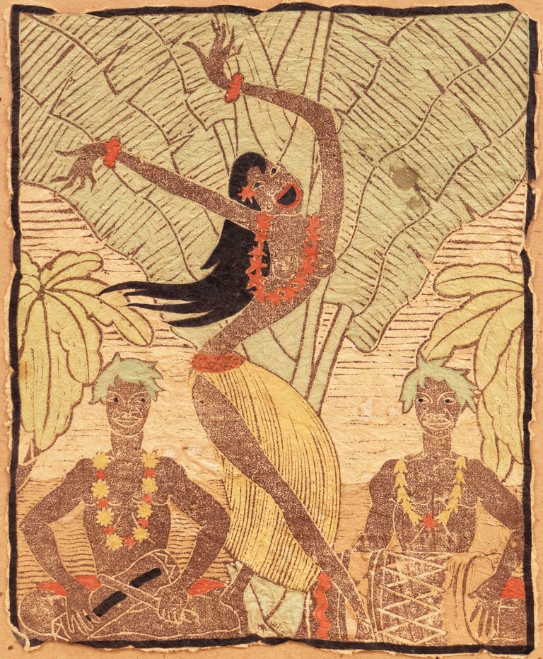Hal Steward Wilcox - ''Tahitian Dancer with Drummers'', California ...