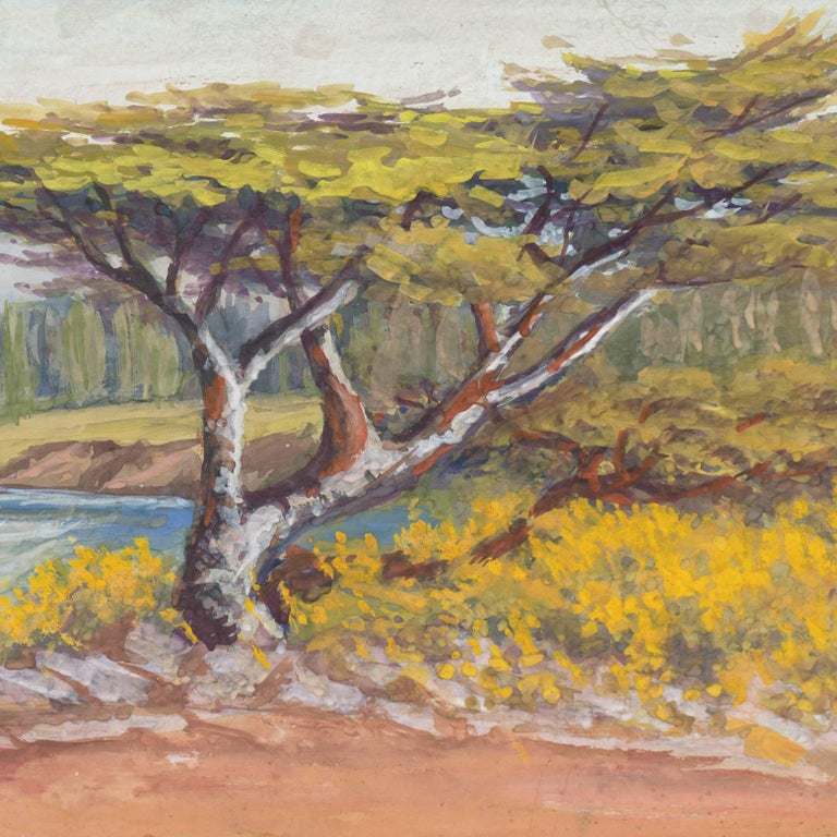 Alice Hunt Curtis - 'Lone Cypress, Carmel', California Impressionist ...