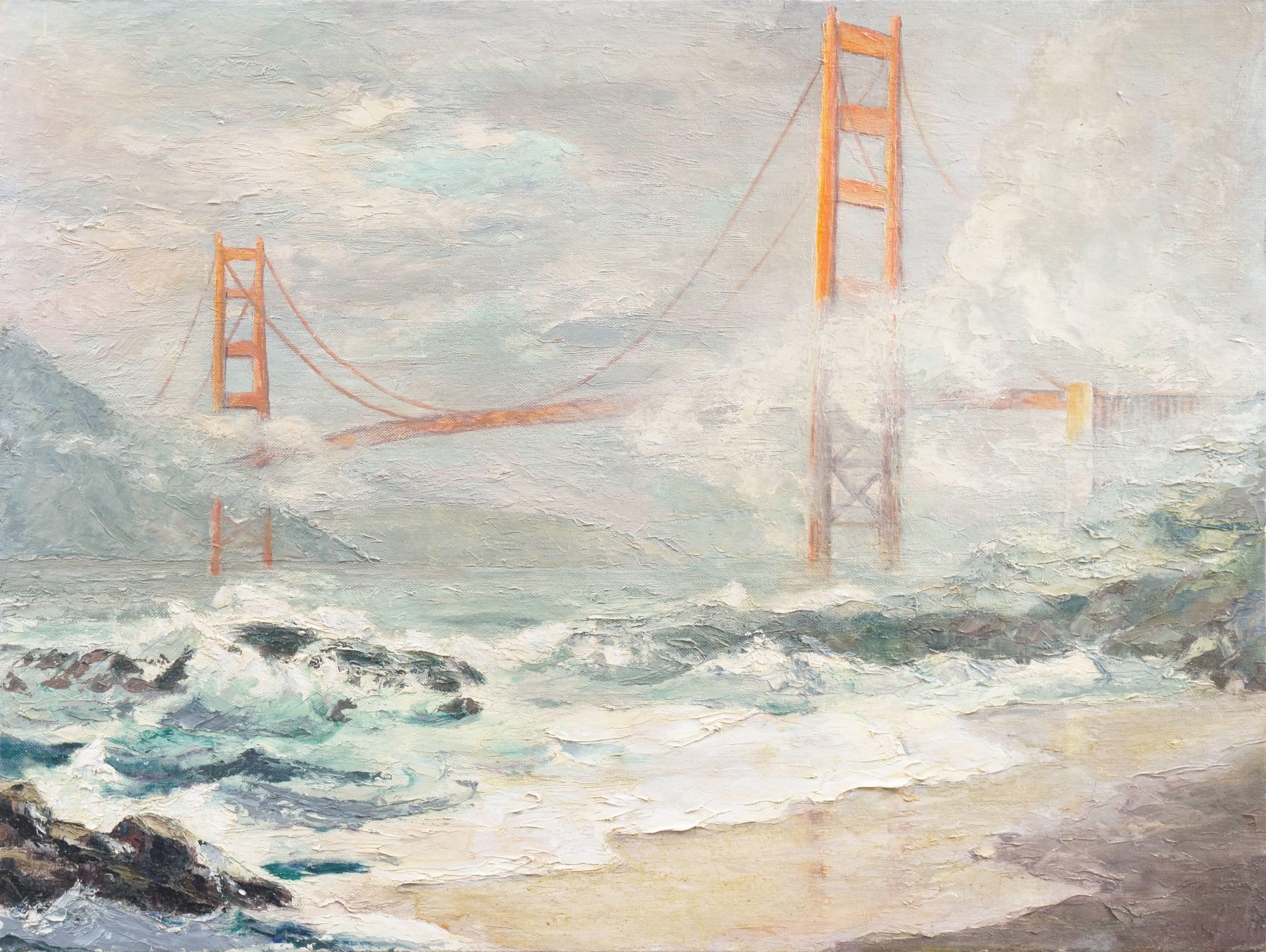 Claire Baldwin - Golden Gate Bridge, Misty Morning at 1stDibs