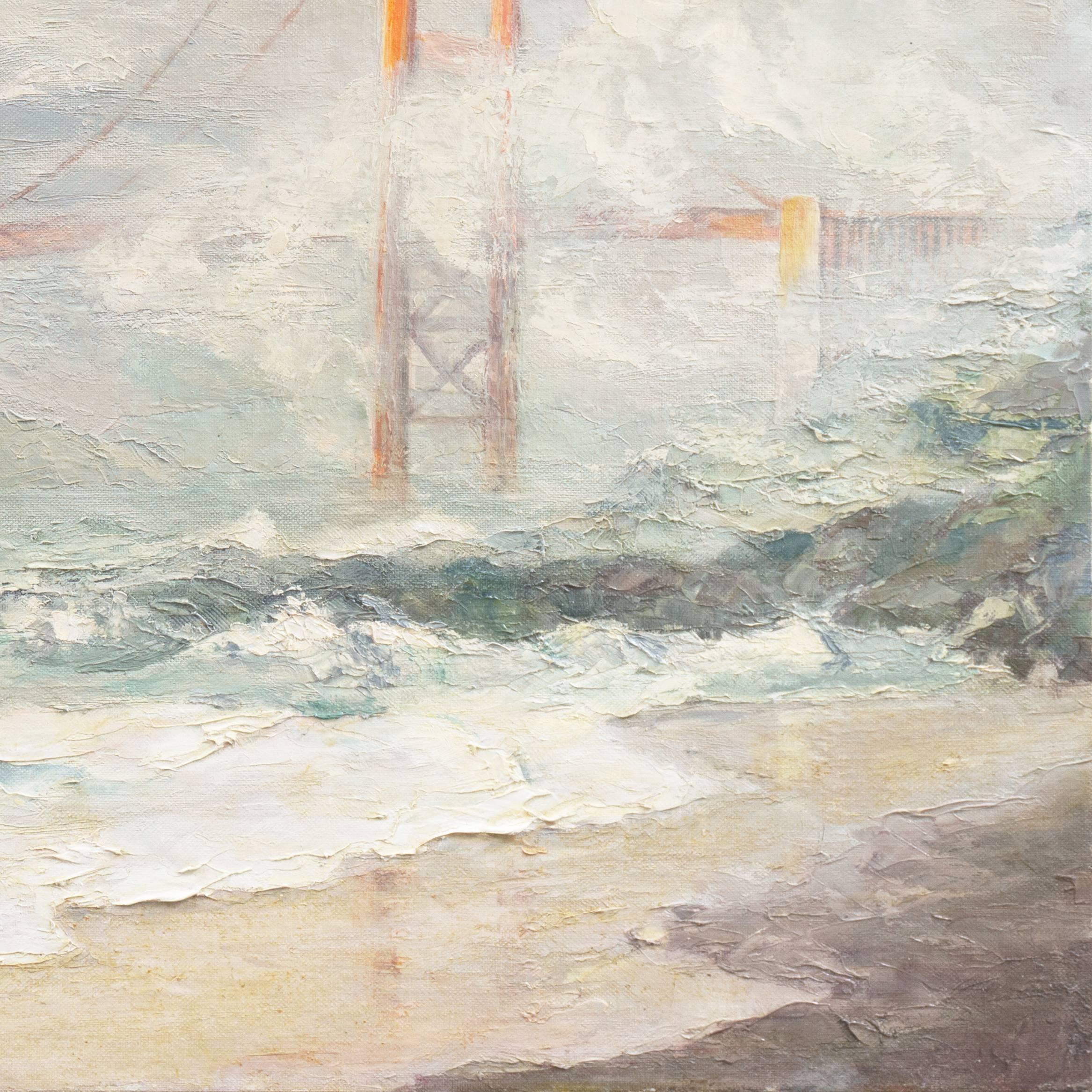 Claire Baldwin - Golden Gate Bridge, Misty Morning at 1stDibs