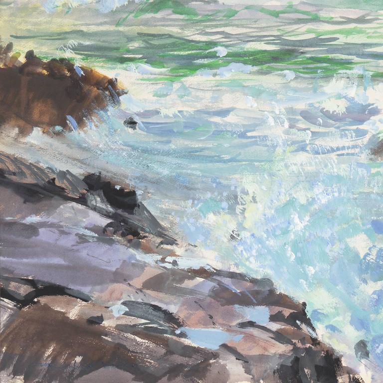 Richard Gabriel Chase - 'Pacific Surf, San Diego', Worcester Art Museum ...