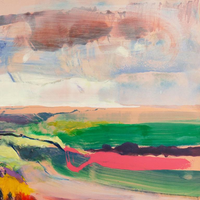 John Maxon - Evening Landscape (Post-Impressionist, Monterey ...