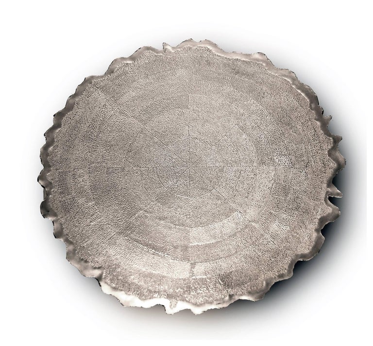 Alexandra Agudelo - Silver 'Corona' Decorative Plate by Alexandra ...