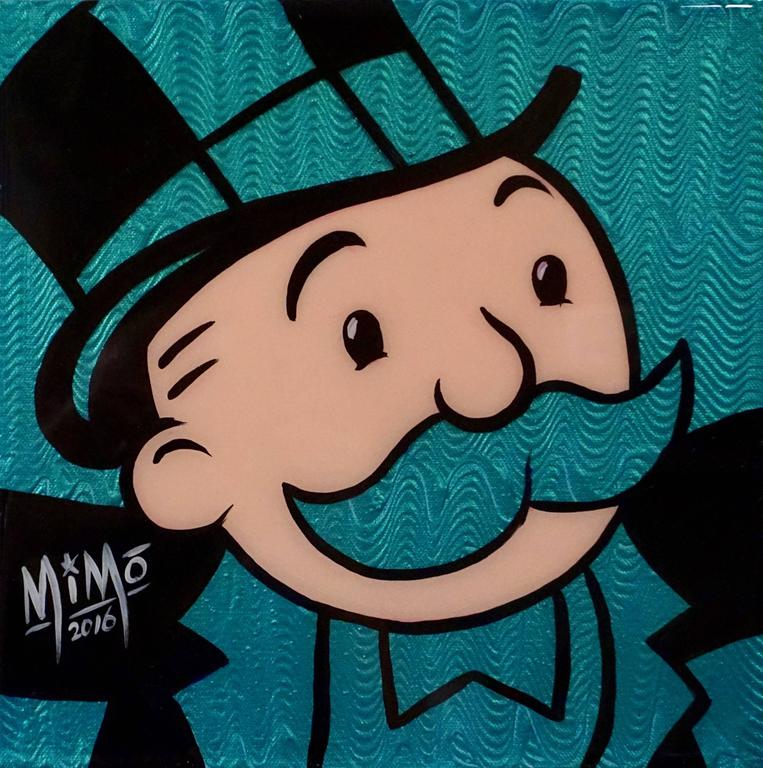 Mike Mozart (MiMo) - Teal Monopoly at 1stDibs