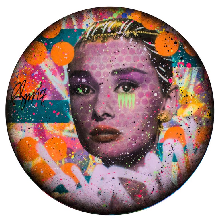 Rene Gagnon - Audrey Hepburn Jagged Tears For Sale at 1stDibs