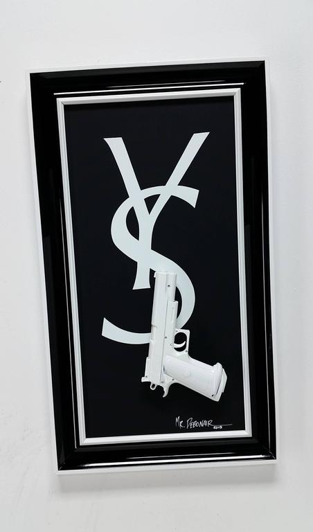 Mr. Debonair - Yves Saint Laurent Gun White at 1stDibs | ysl gun print ...