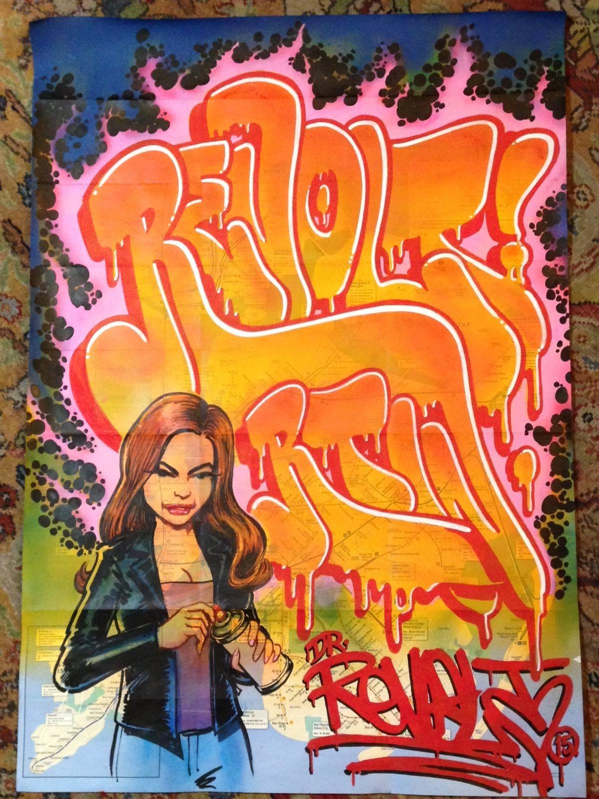 Dr. Revolt - Revolt Subway Map For Sale at 1stDibs | dr revolt, revolt ...