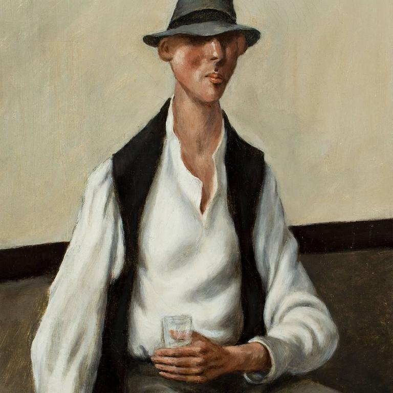 Carl E. Pickhardt Jr. - Man with a Drink, For Sale at 1stDibs