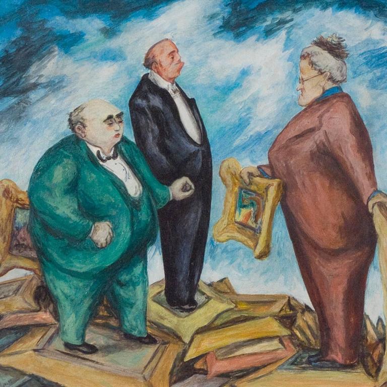 Mervin Jules - The Jury For Sale at 1stDibs | mervin jules art for sale ...