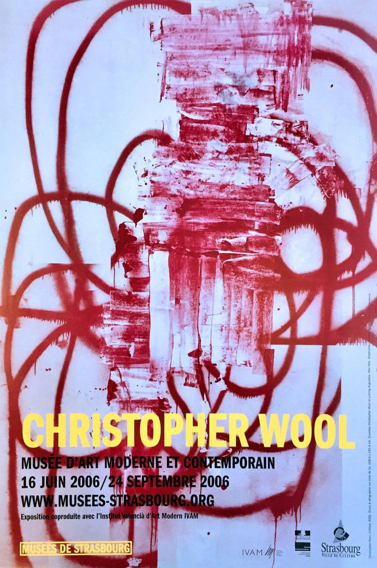 (after) Christopher Wool - Christopher Wool exhibition poster at 1stDibs