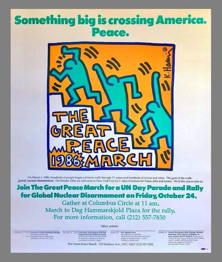 Keith Haring - Montreux Jazz Festival (yellow), Print at 1stdibs