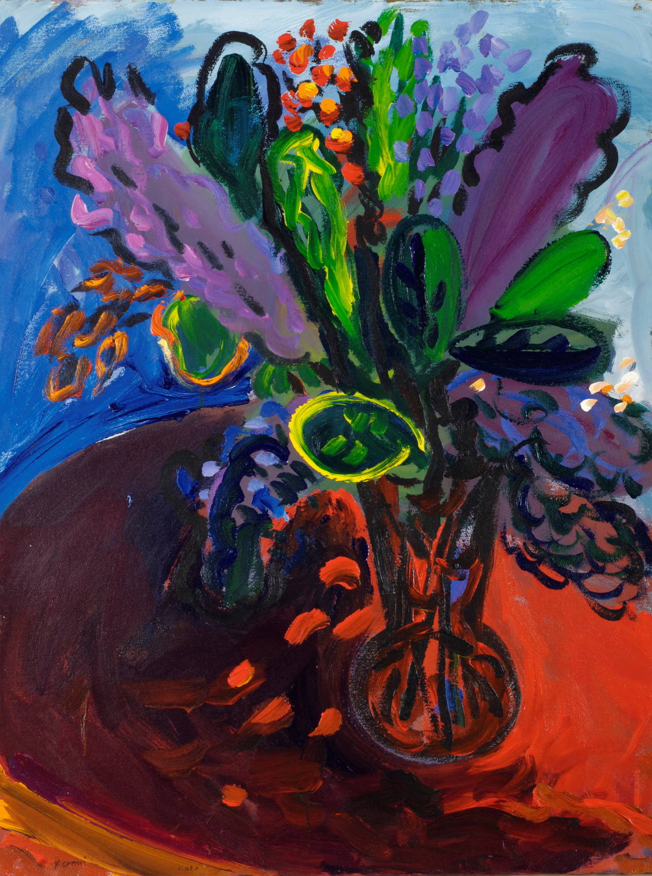 Yehouda Chaki - Flowers 169-A For Sale at 1stDibs