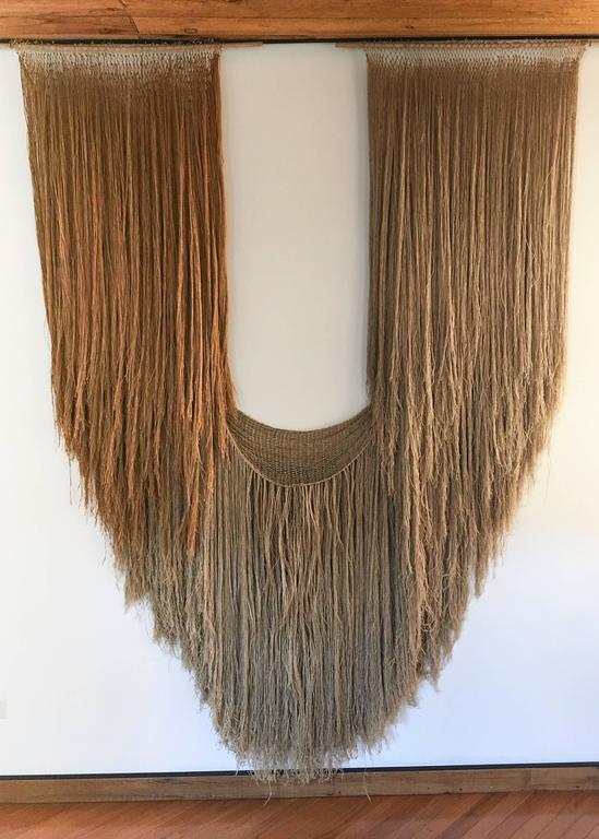 Unknown - Linen Art - Wall Hung Tapestry Sculpture at 1stDibs