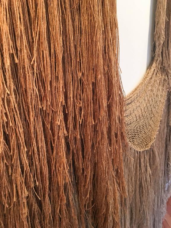 Unknown - Linen Art - Wall Hung Tapestry Sculpture at 1stDibs