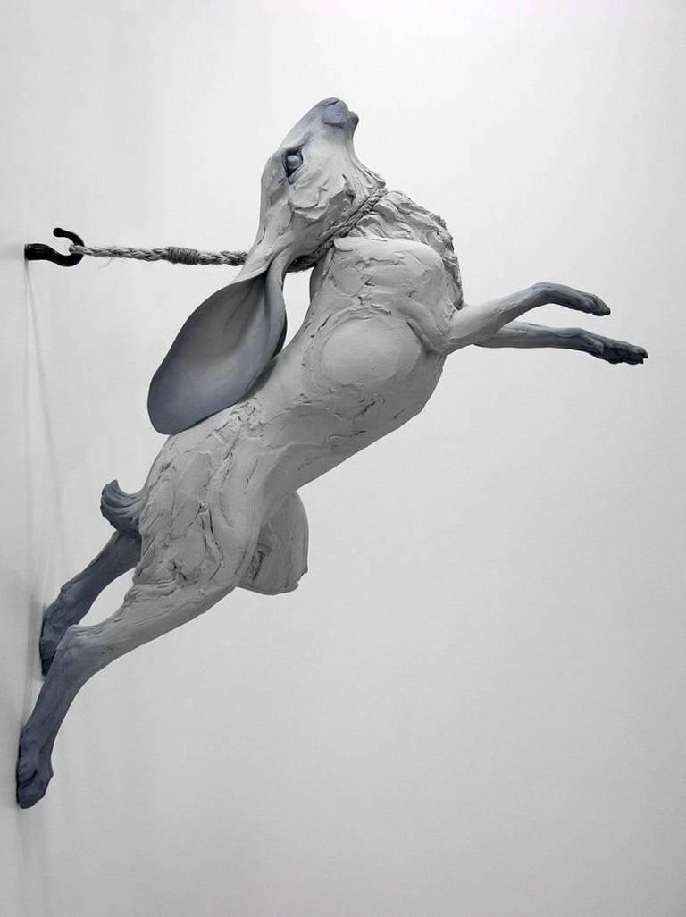 Beth Cavener - Hare Leaping over Nothing For Sale at 1stDibs