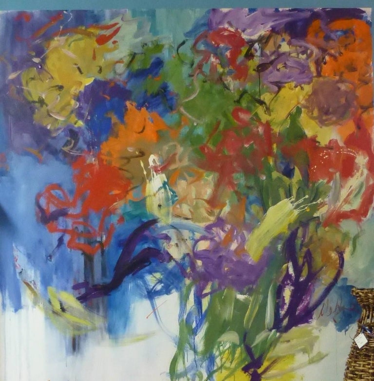 Neltje - Rhythm of Laying on a Log in the Sun-72 X 72 For Sale at 1stDibs