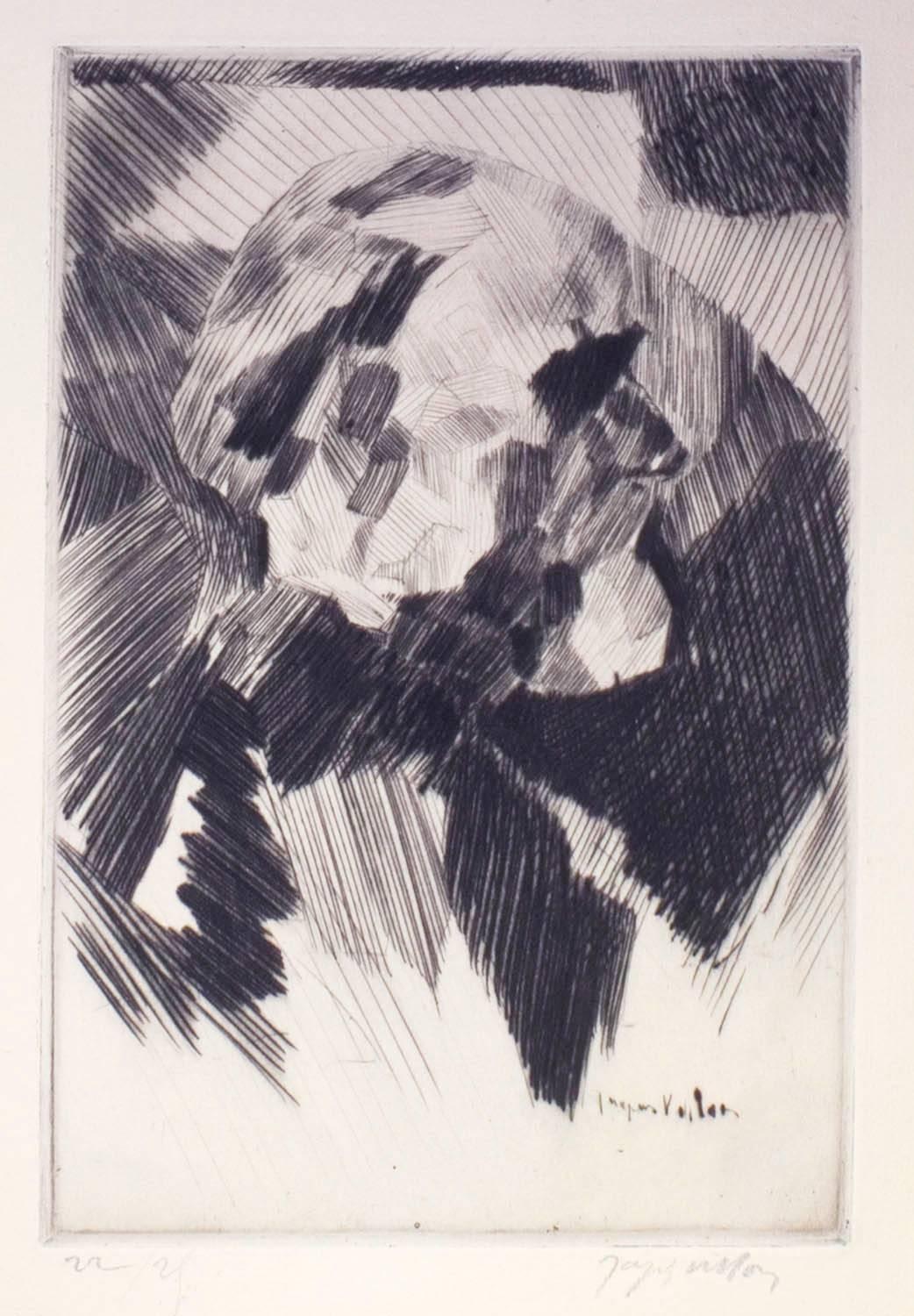 Jacques Villon - Portrait of E.D. For Sale at 1stdibs