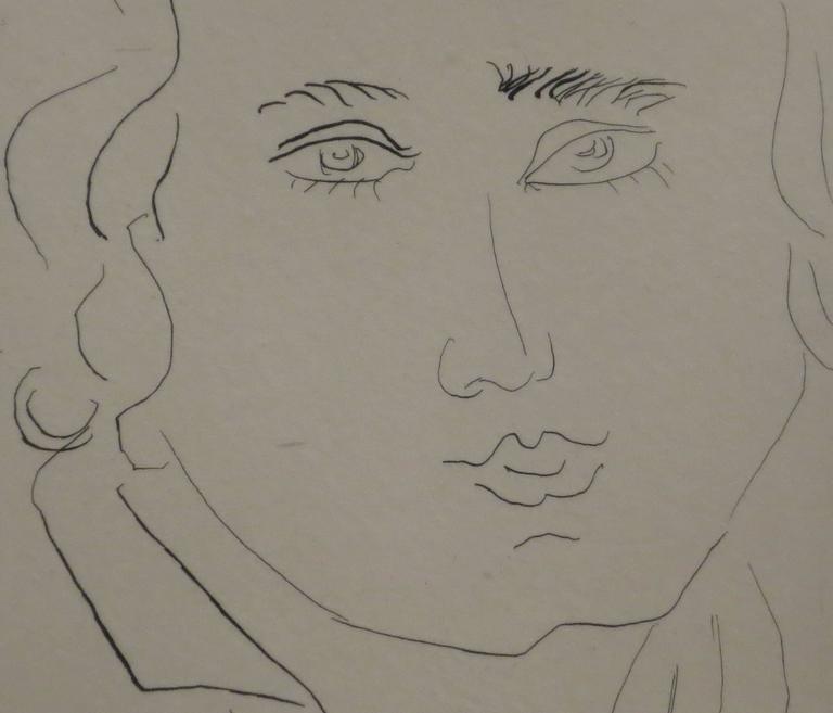 Henri Matisse - Tête de Jeune Fille aux Sourcils Rectangulaires For ...