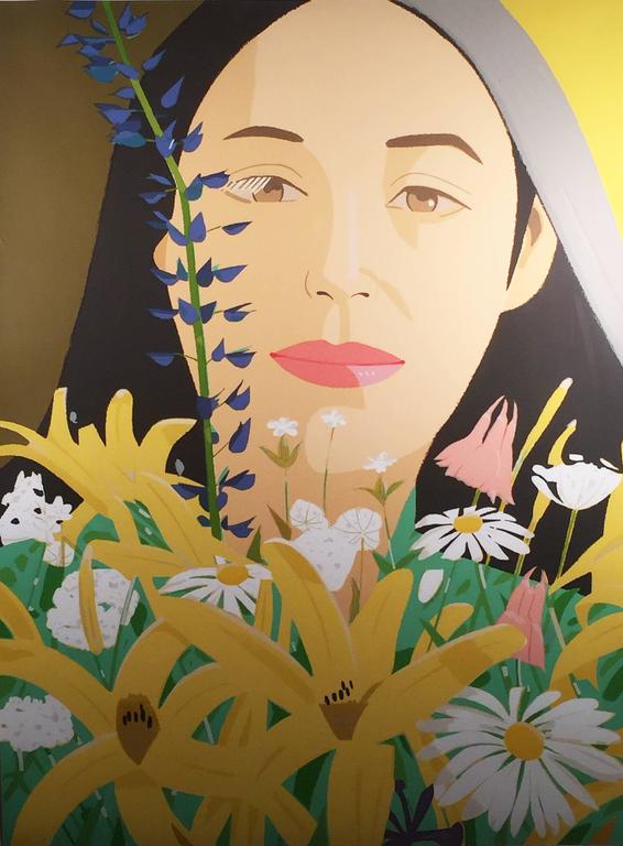 Alex Katz - ADA WITH FLOWERS at 1stDibs | ada flowers, alex katz flowers