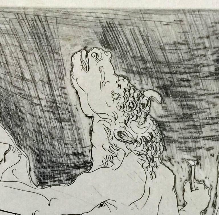 Pablo Picasso - MINOTAURE AVEUGLE GUIDEE PAR UNE FILETTE - BLIND ...