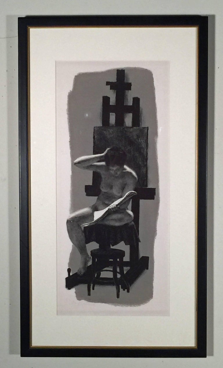 Joseph Hirsch - MODEL AND EASEL For Sale at 1stDibs