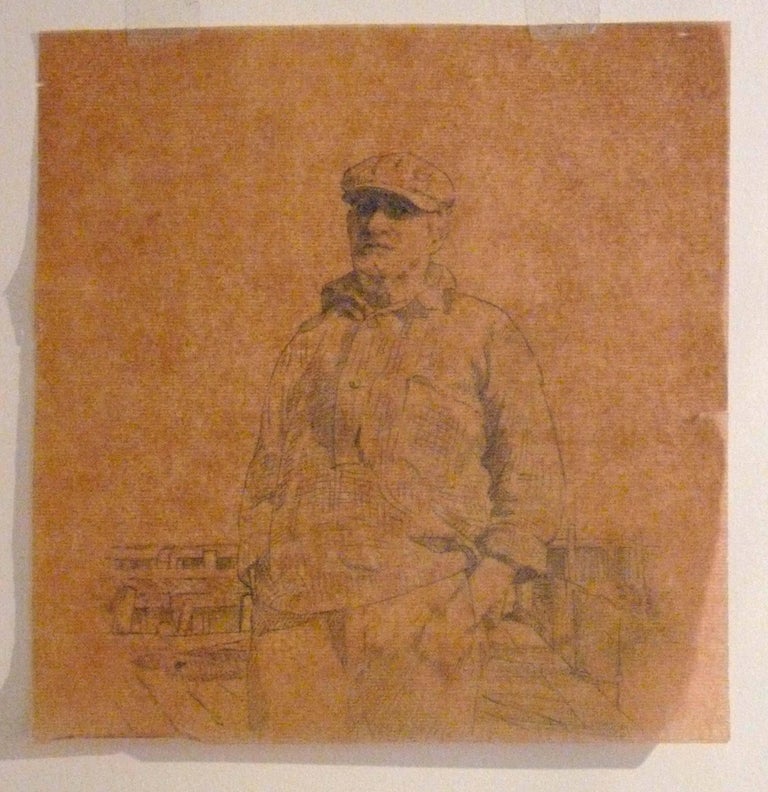Carl Nordell - GLOUCESTER FISHERMAN and PREPARATORY DRAWING FOR ...