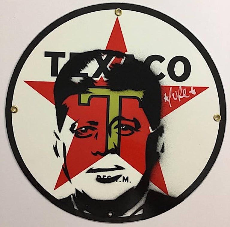 Pure Evil - JFK - on actual metal sign at 1stDibs