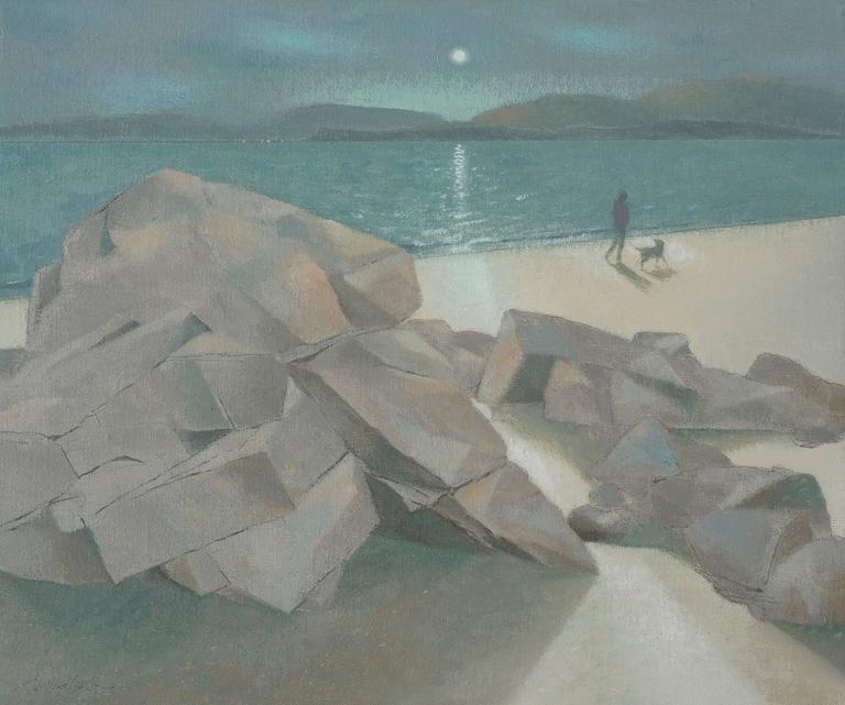 Tom Mabon - Full Moon Over Skye at 1stDibs
