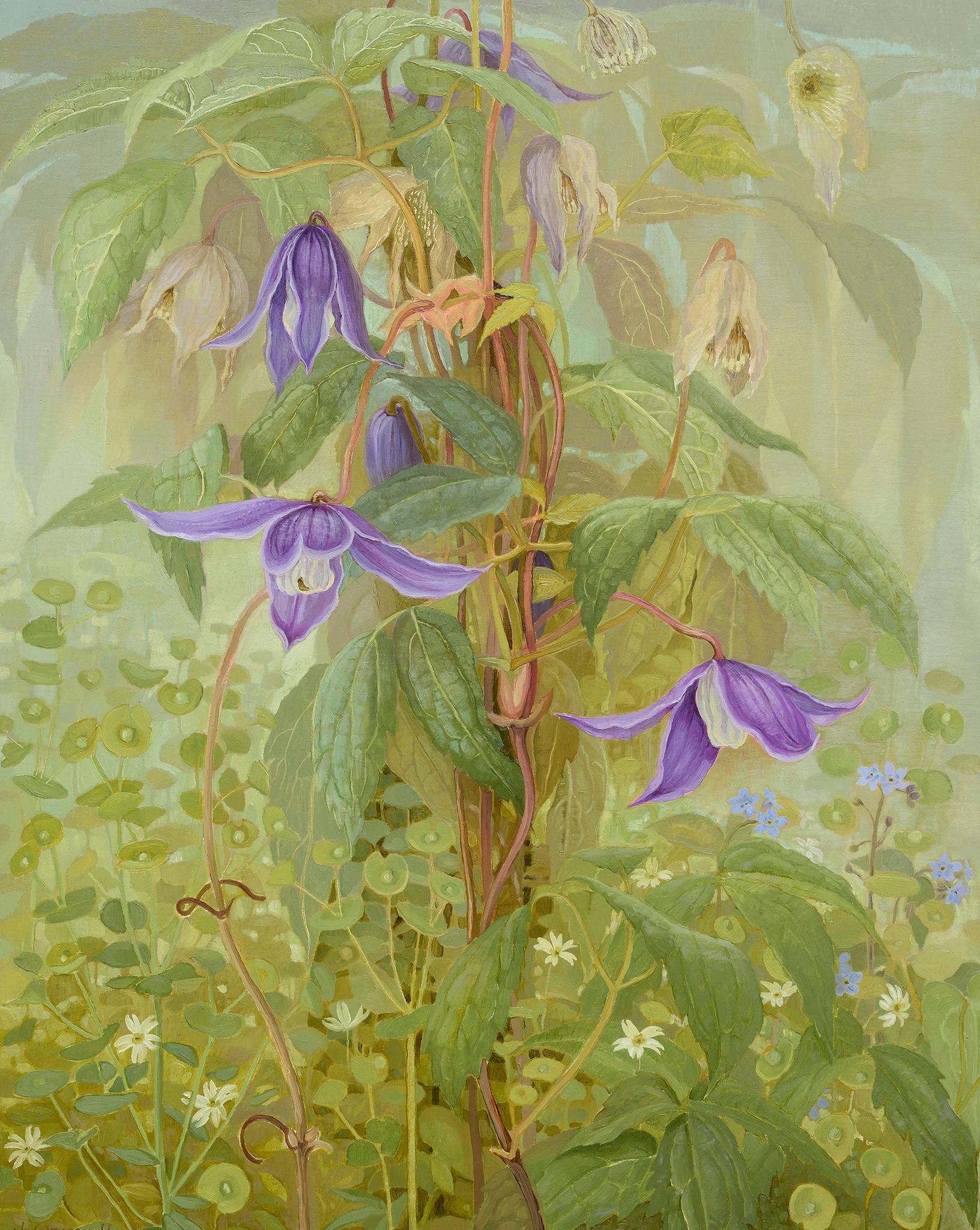 Jane Wormell - Early Clematis and Euphorbia For Sale at 1stDibs