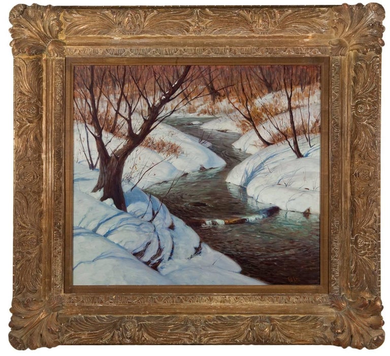 George William Sotter - "Brook in Winter" For Sale at 1stDibs
