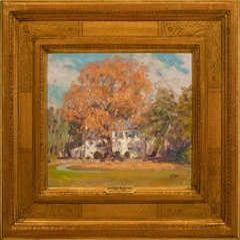 Kenneth R. Nunamaker - Backyard, Painting For Sale at 1stdibs
