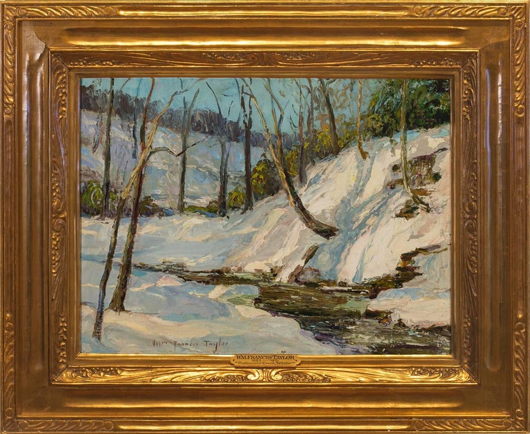 William Francis Taylor - "Cuttalossa Creek, Winter" For Sale at 1stDibs