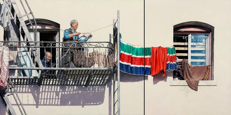 Lynette Cook - Rigging the Line / figurative realism Chinatown ...