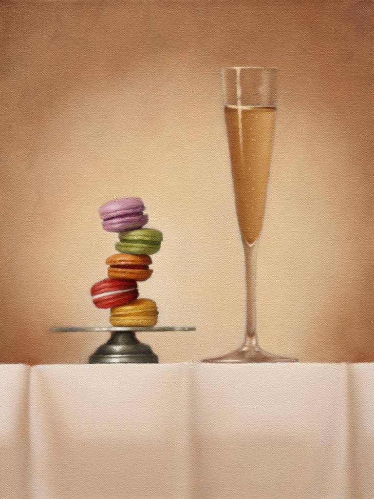 Mimi Jensen - French Toast / oil on canvas at 1stDibs