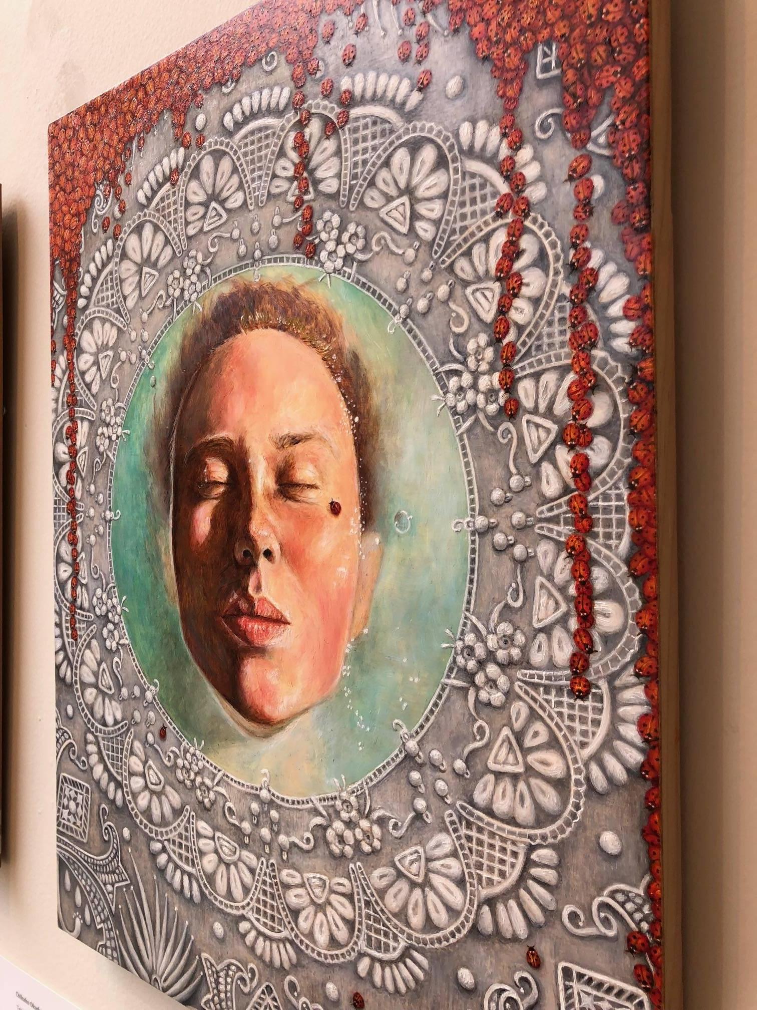 Chikako Okada - Void / oil on wood panel - contemporary magic realism ...